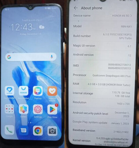 Honor 70 Lite RBN NX1 Flash File XML Fix Dead Boot Restart Bootloop ...