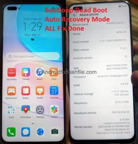 Huawei Nova 8i NEN-L22 Flash File XML Bootloop Restart Recovery Fix ...